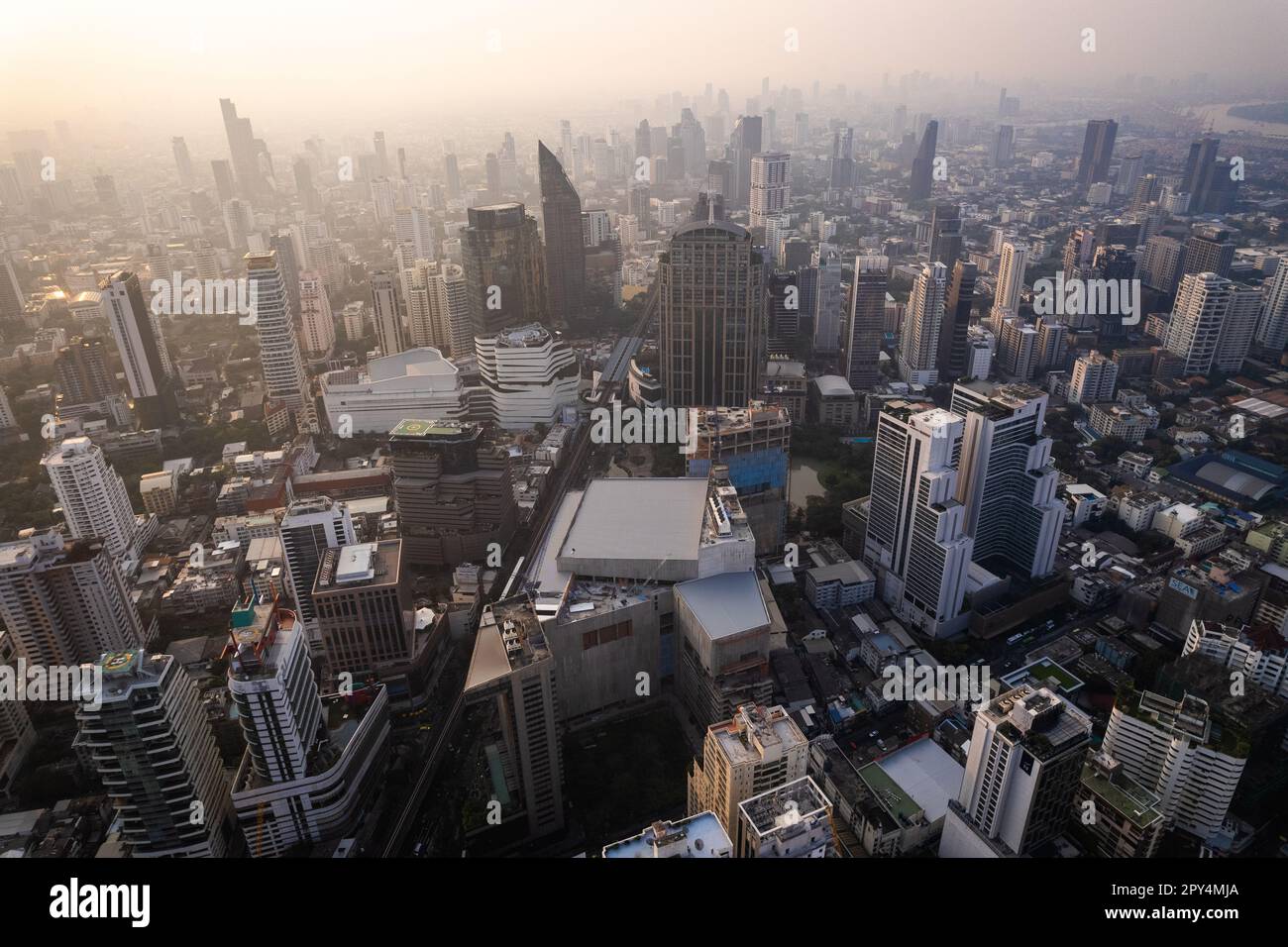 Aerial view of Watthana district in Bangkok, Thailand Stock Photo - Alamy