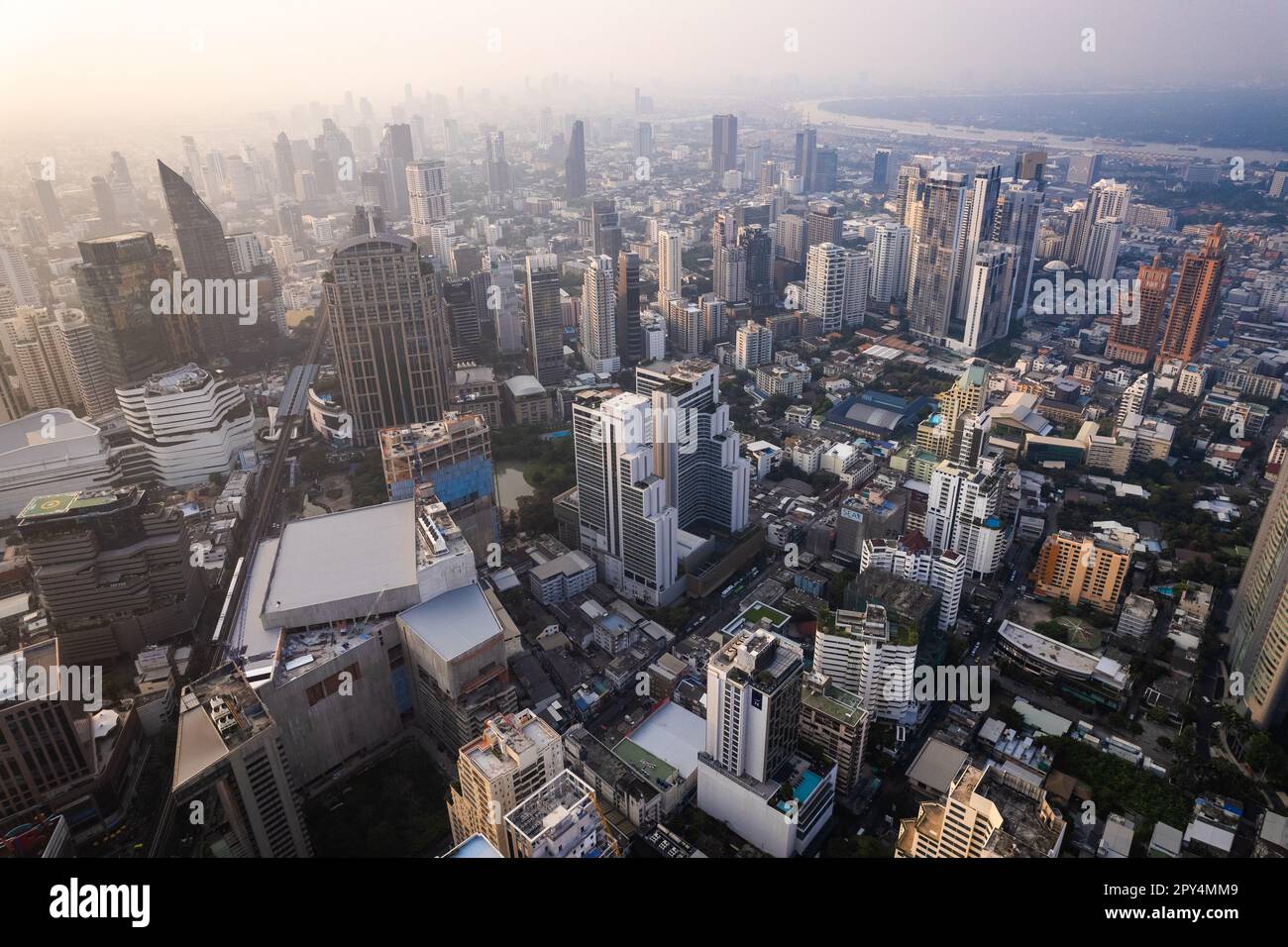 Aerial view of Watthana district in Bangkok, Thailand Stock Photo - Alamy