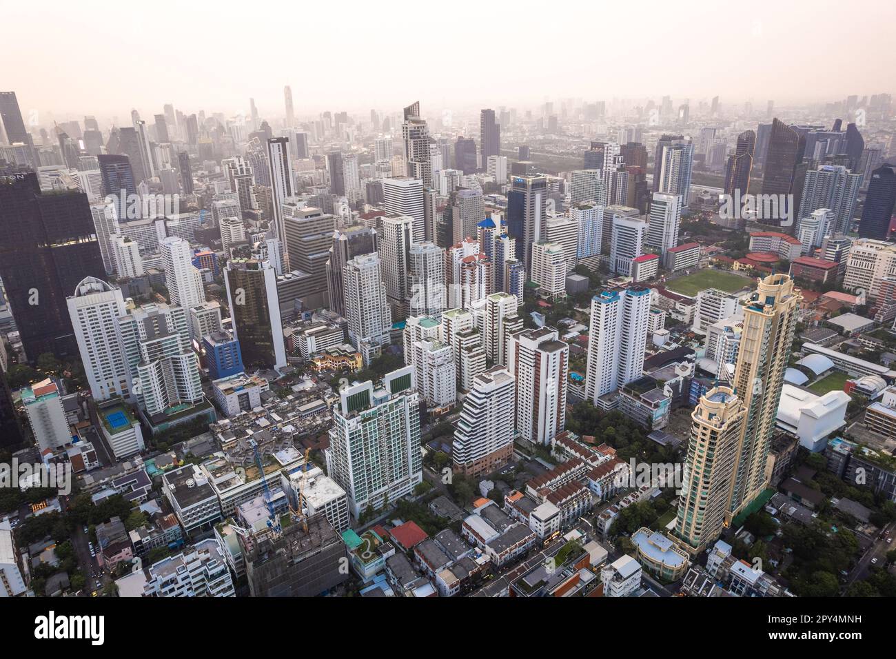 Aerial view of Watthana district in Bangkok, Thailand Stock Photo - Alamy