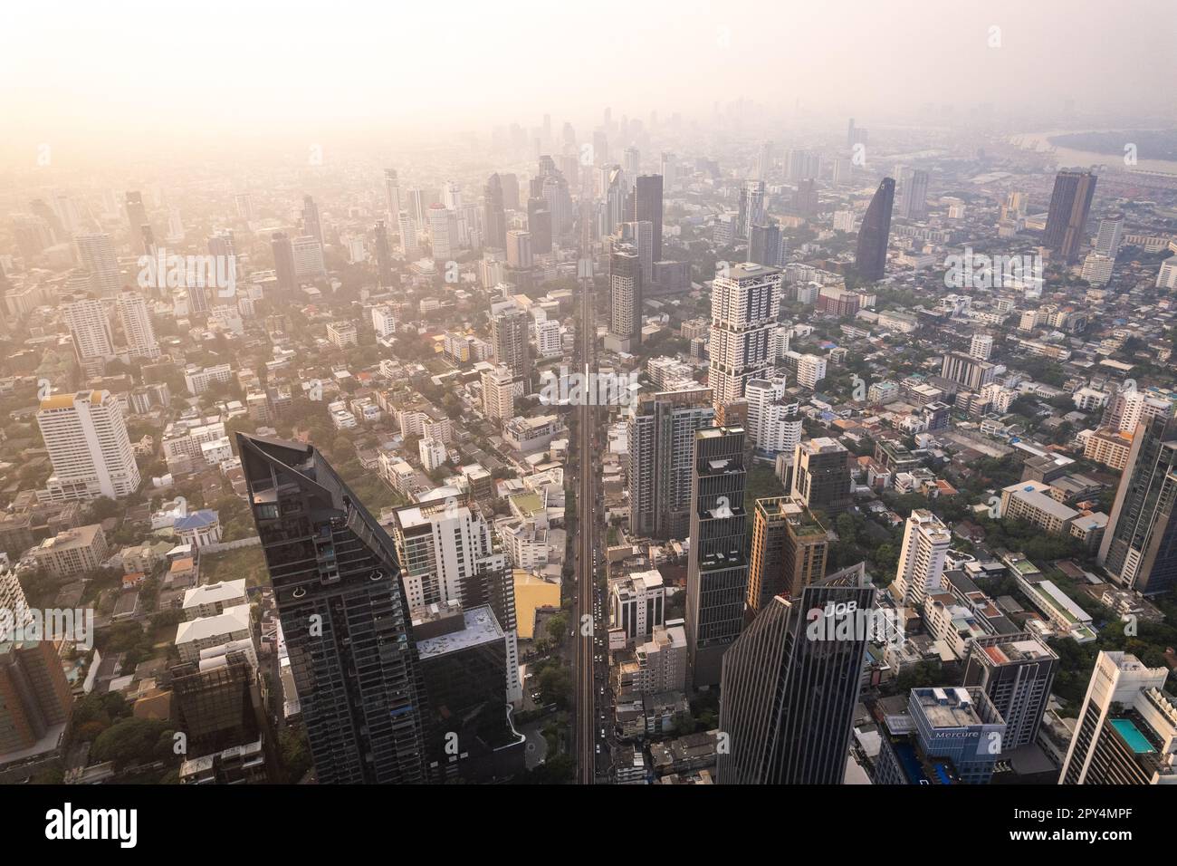 Aerial view of Watthana district in Bangkok, Thailand Stock Photo - Alamy