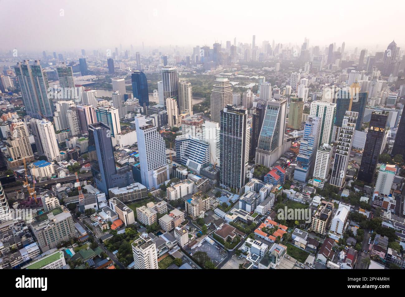 Aerial view of Watthana district in Bangkok, Thailand Stock Photo - Alamy