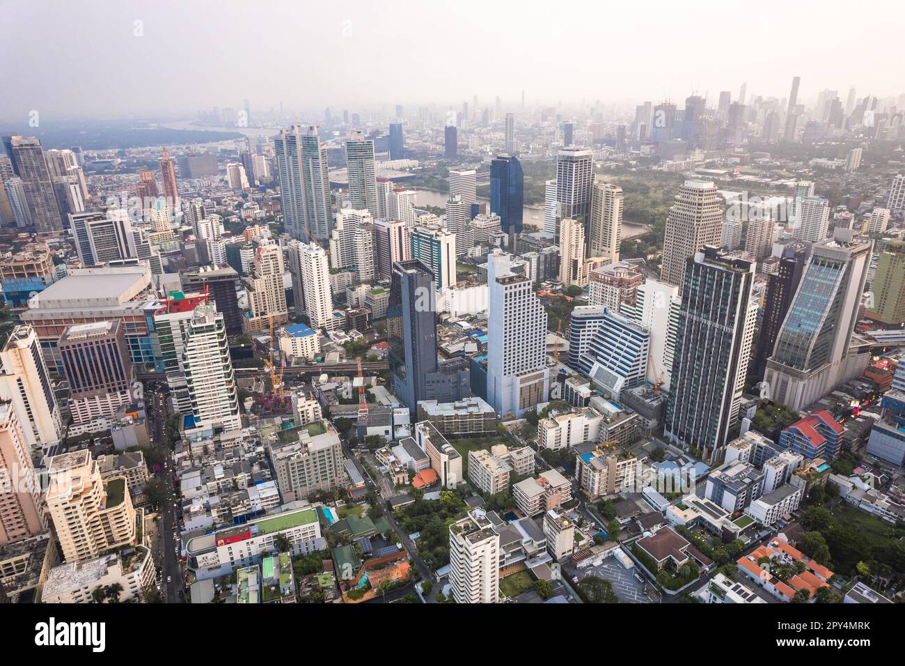Aerial view of Watthana district in Bangkok, Thailand Stock Photo - Alamy
