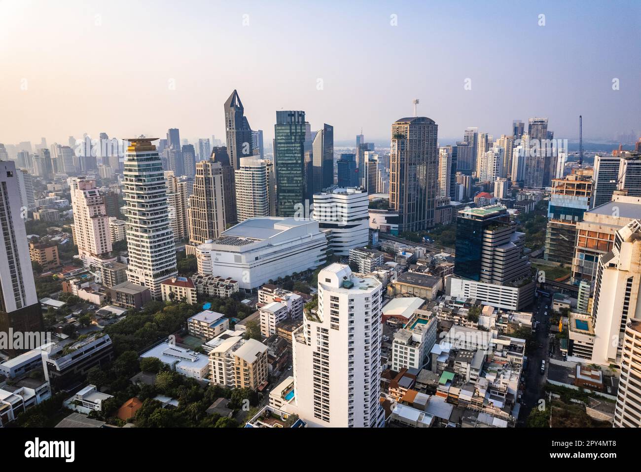 Aerial view of Phrom Phong district in Bangkok, Thailand Stock Photo - Alamy