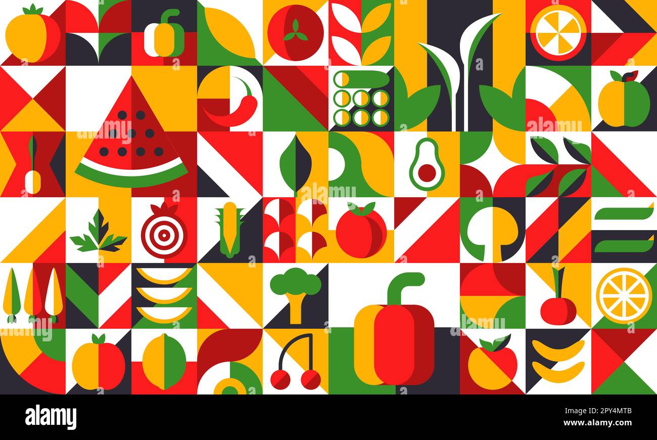 Geometric Shapes In Vegetables