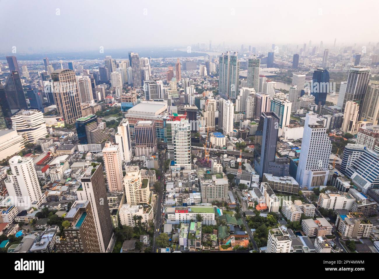 Aerial view of Watthana district in Bangkok, Thailand Stock Photo - Alamy