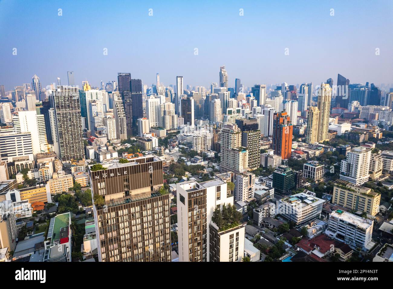 Aerial view of Watthana district in Bangkok, Thailand Stock Photo - Alamy