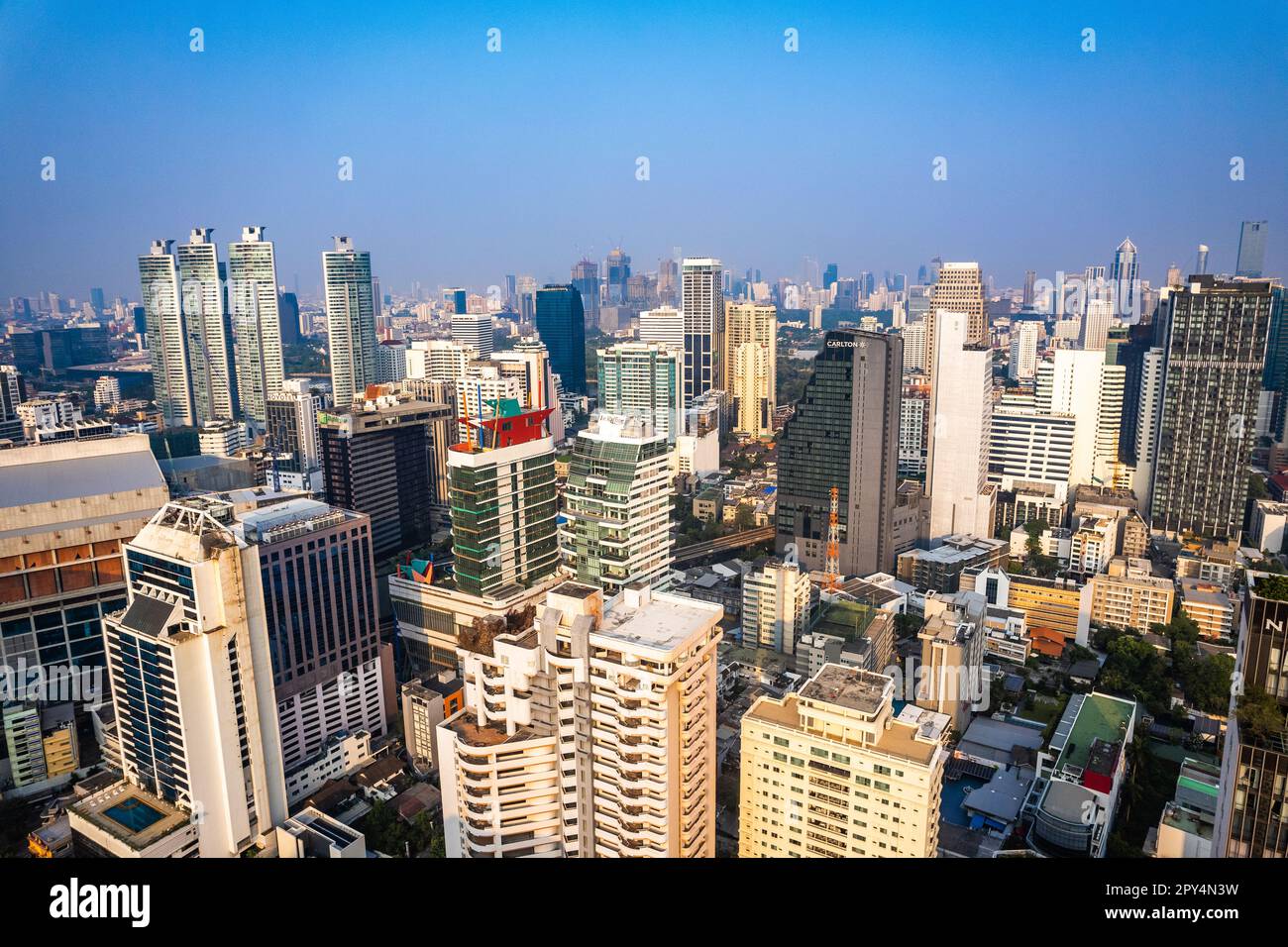 Aerial view of Watthana district in Bangkok, Thailand Stock Photo - Alamy