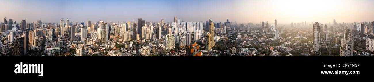 Aerial view of Watthana district in Bangkok, Thailand Stock Photo - Alamy