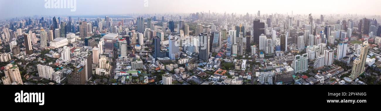Aerial view of Watthana district in Bangkok, Thailand Stock Photo - Alamy