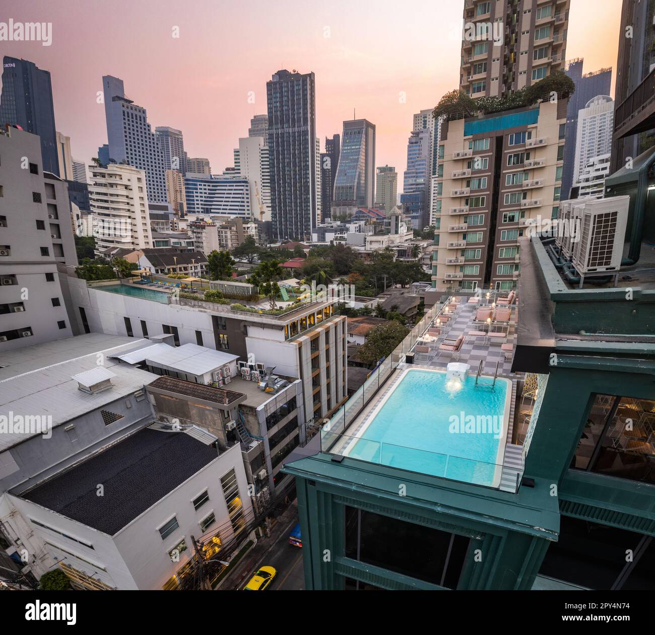 Aerial view of Watthana district in Bangkok, Thailand Stock Photo - Alamy