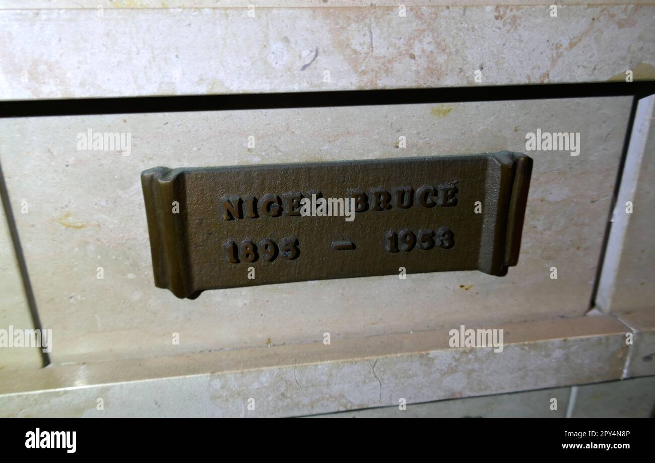 Los Angeles, California, USA 2nd May 2023 Actor Nigel Bruce Niche/Grave ...