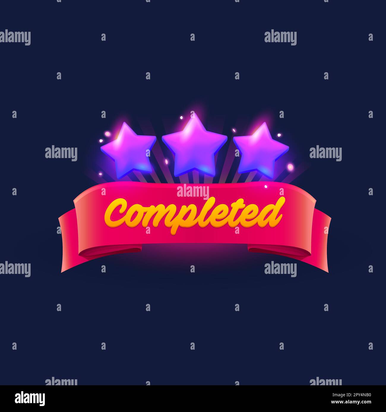 Video completion screen Stock Vector Images - Alamy