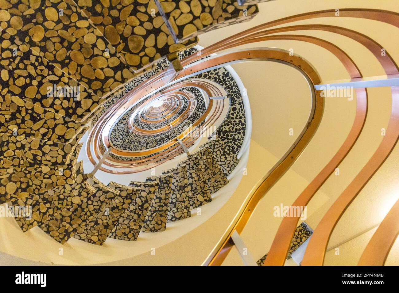 Sprial staircase forming a beautiful whirling pattern Stock Photo - Alamy