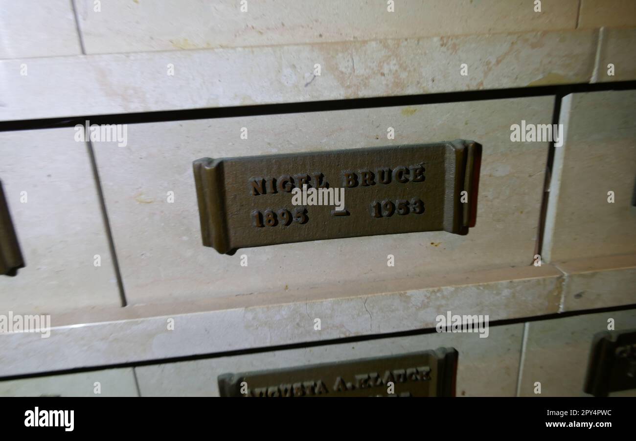 Los Angeles, California, USA 2nd May 2023 Actor Nigel Bruce Niche/Grave ...