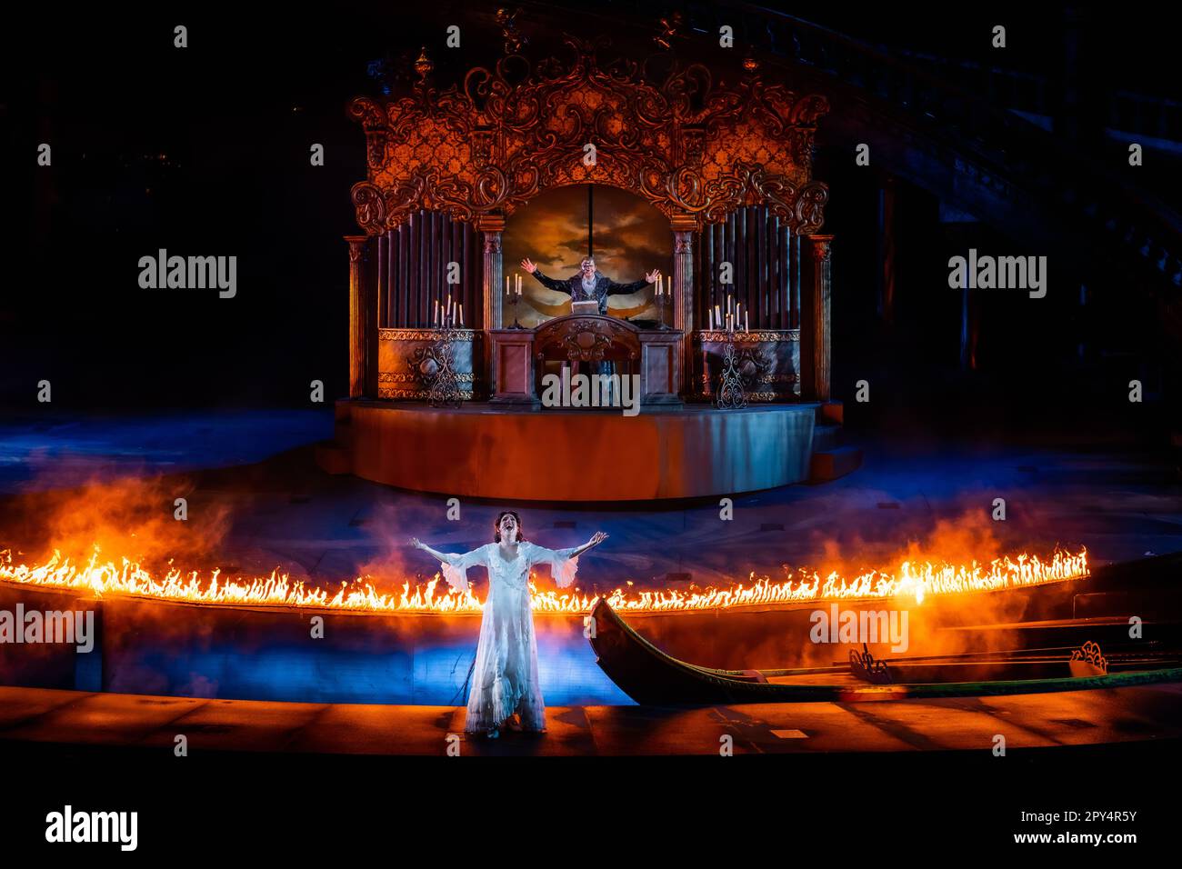 Joshua Robson (The Phantom) singing 'The Music of the Night' with ...