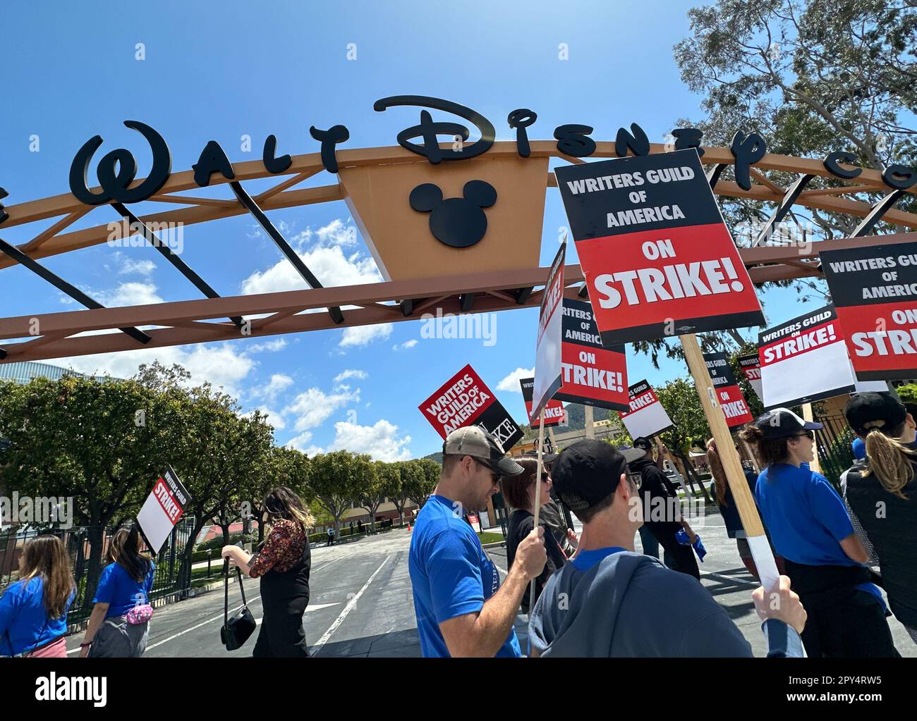 Burbank, California, USA. 2nd May, 2023. Mickey Mouse icon and ...