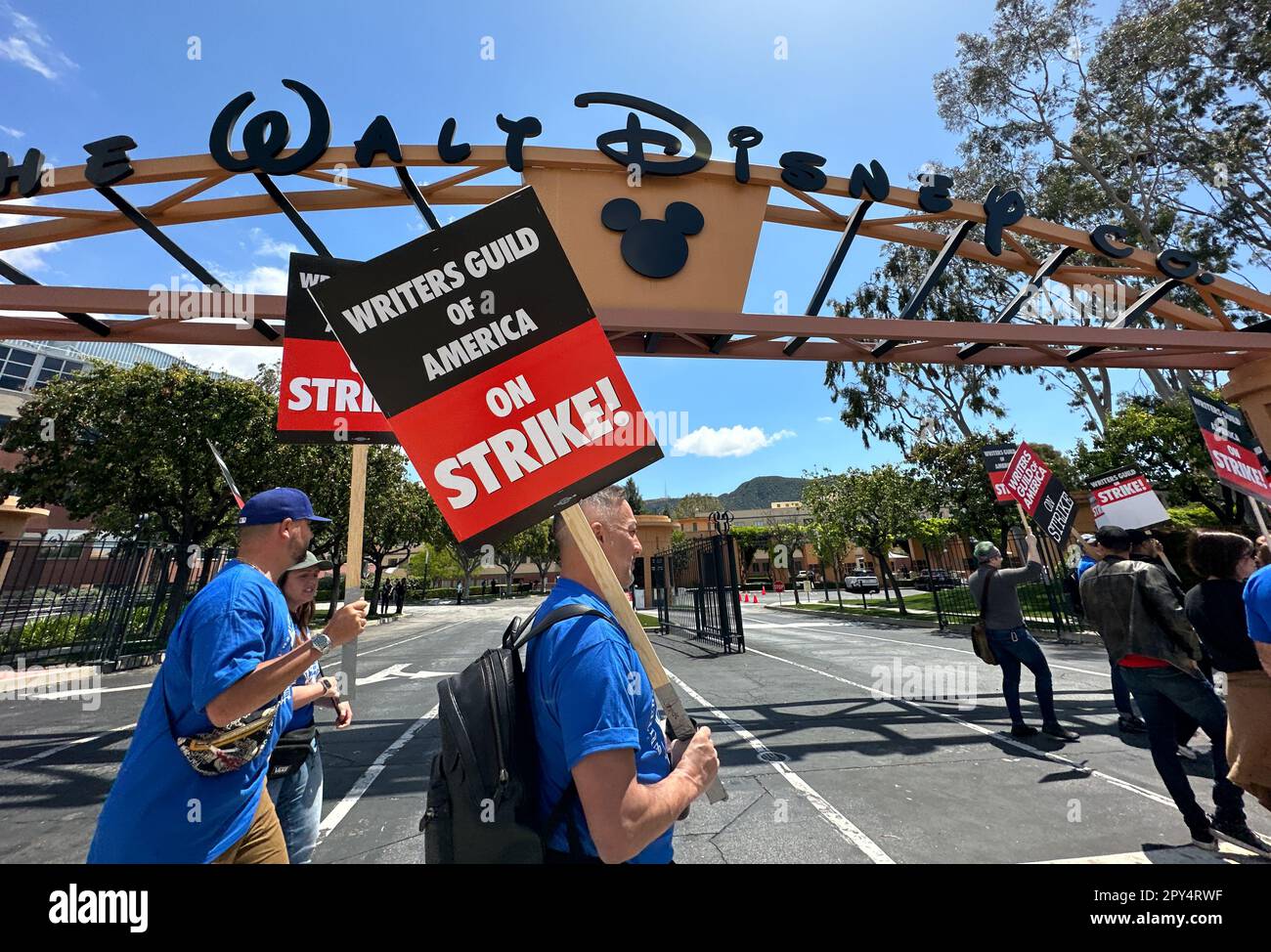 Burbank, California, USA. 2nd May, 2023. Mickey Mouse icon and ...