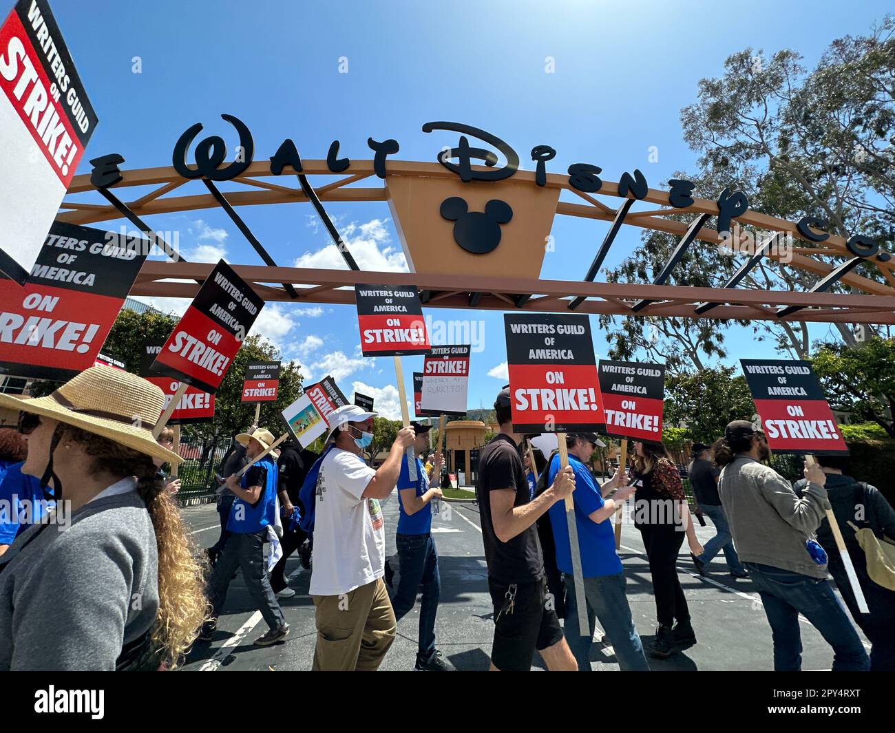 Burbank, California, USA. 2nd May, 2023. Mickey Mouse icon and ...