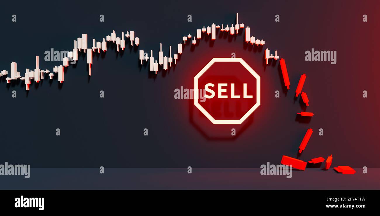 The concept behind the stock market getting a sell signal and the chart ...