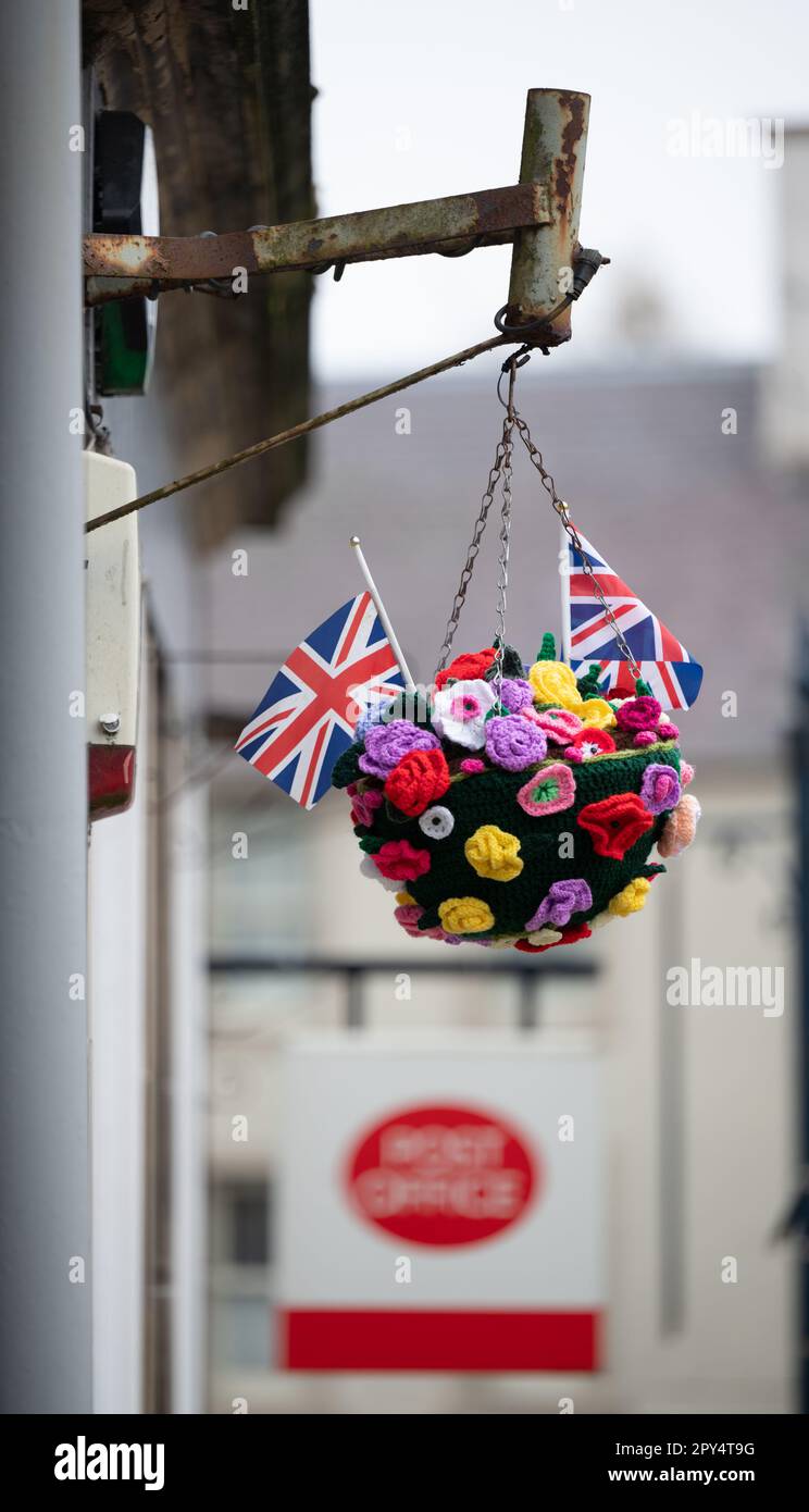 Selkirk, UK. 02nd May, 2023. 2nd May 2023 King Charles Coronation fever ...