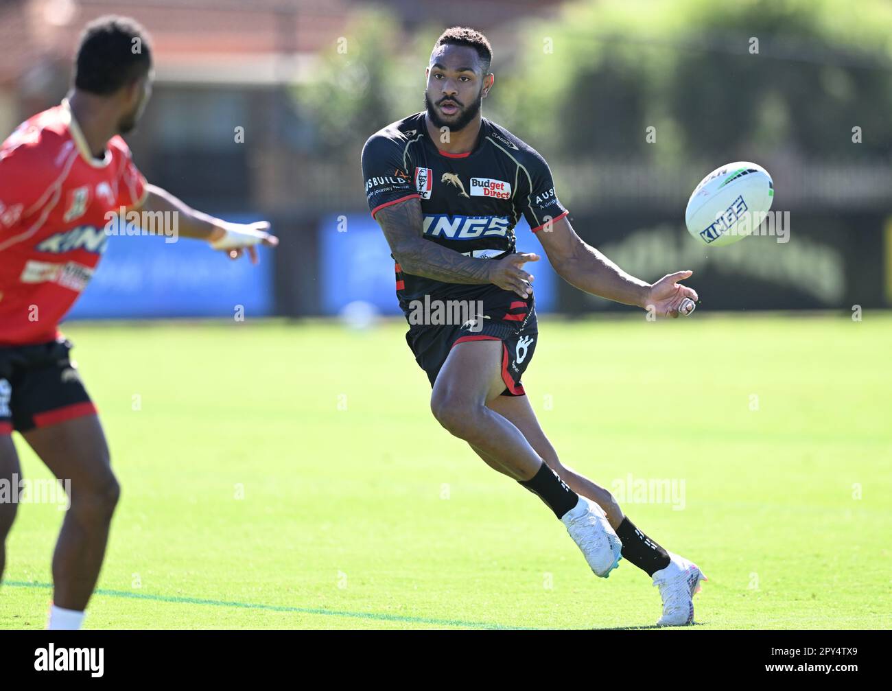 Hamiso Tabuai-Fidow in action during a NRL Dolphins' training session ...
