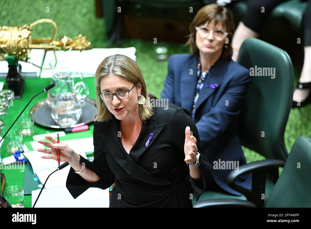 Victorian Deputy Premier Jacinta Allen speaks during question time in ...