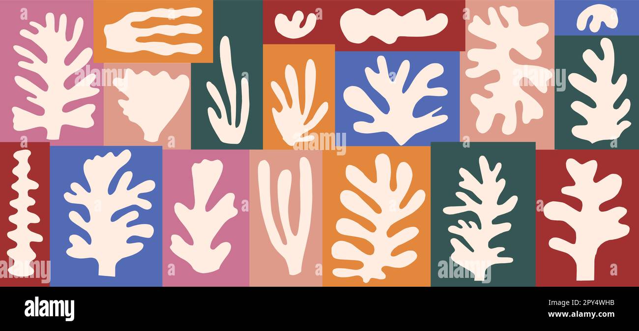 Minimalist design inspired by Henri Matisse. Modern art Matisse simple ...