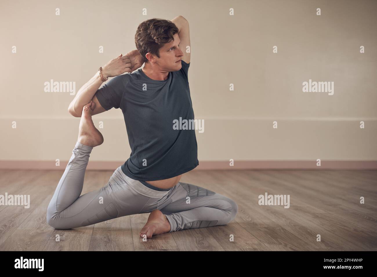 Pushing my body to the next level. Full length shot of a handsome young ...