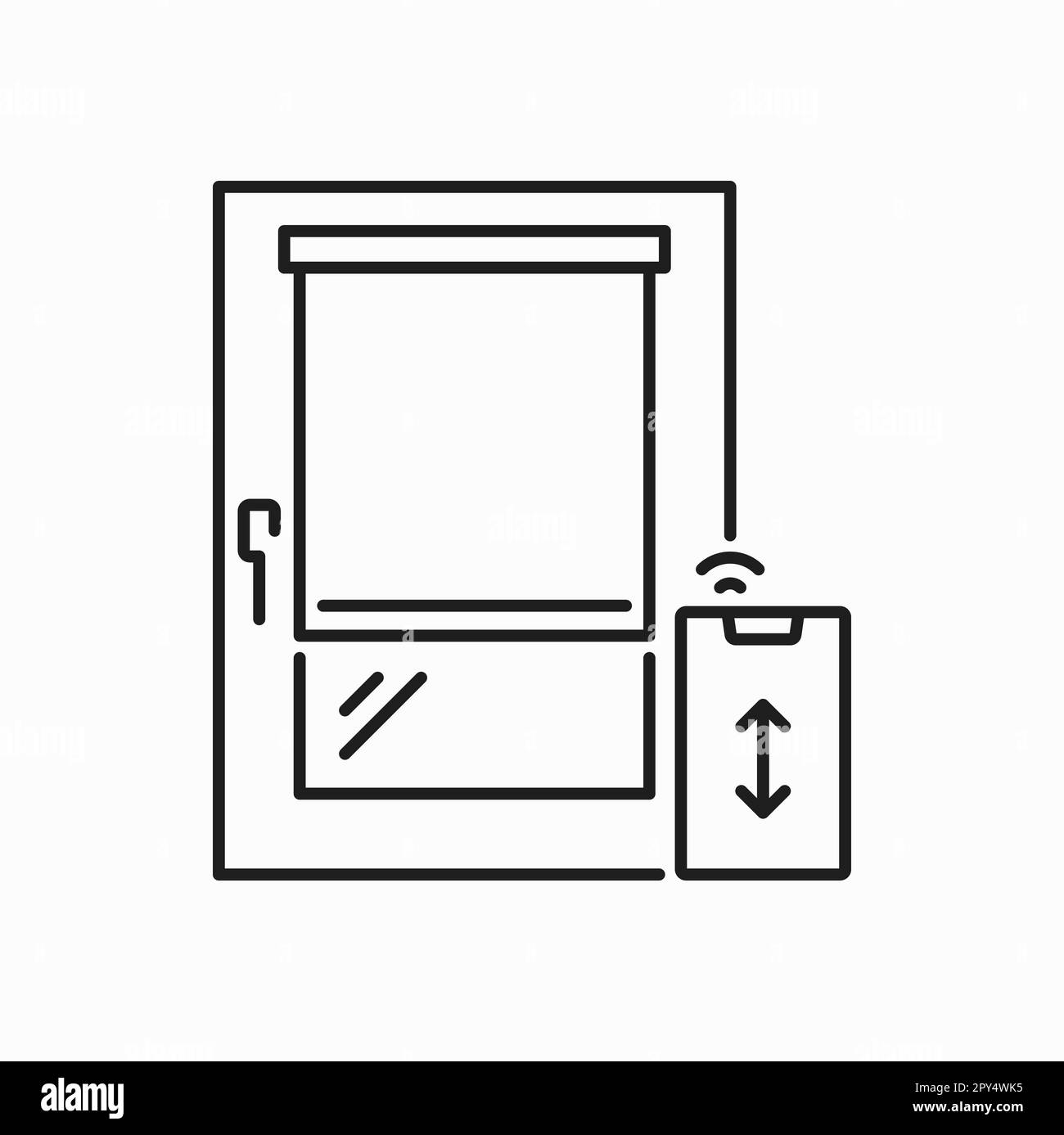 Roller shutter control Black and White Stock Photos & Images - Alamy