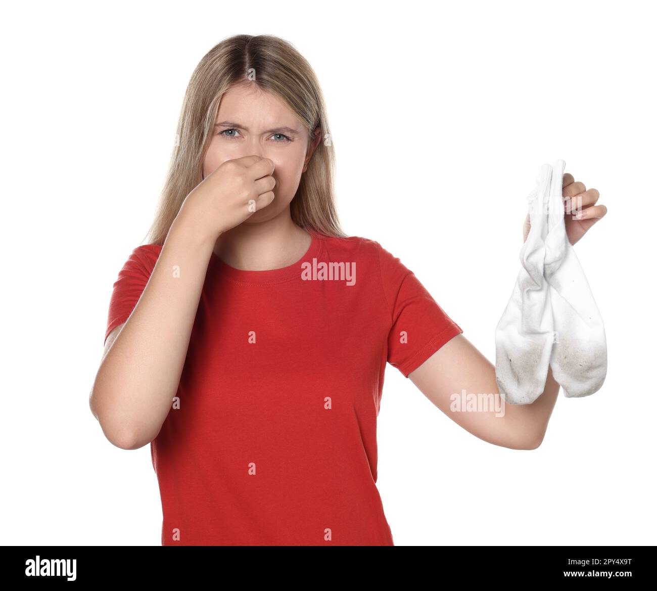 Smell nose socks hi-res stock photography and images - Alamy