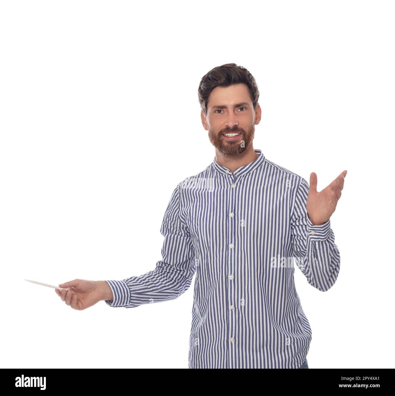 Male weather forecaster hi-res stock photography and images - Alamy