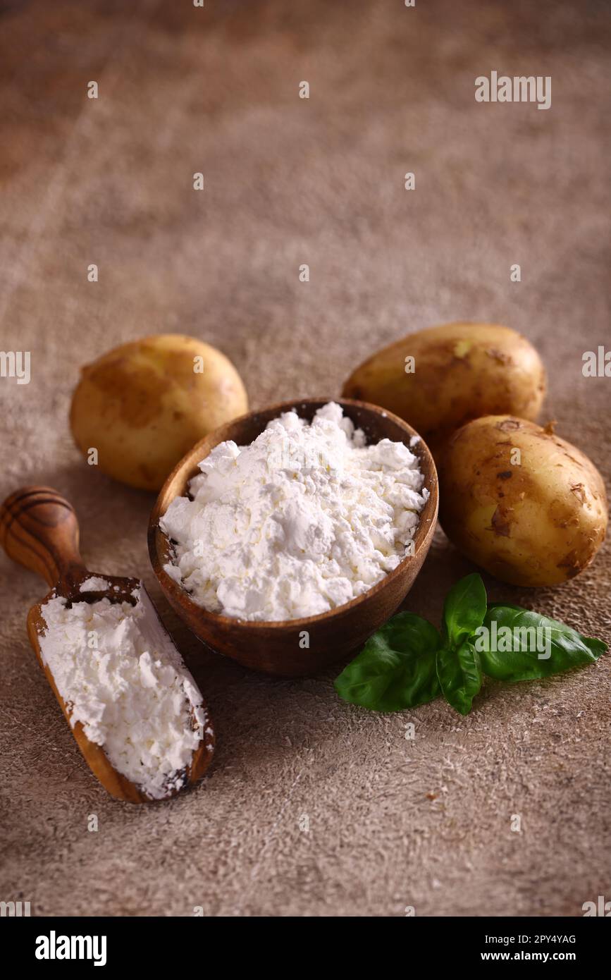 organic potato starch healthy food superfood Stock Photo - Alamy