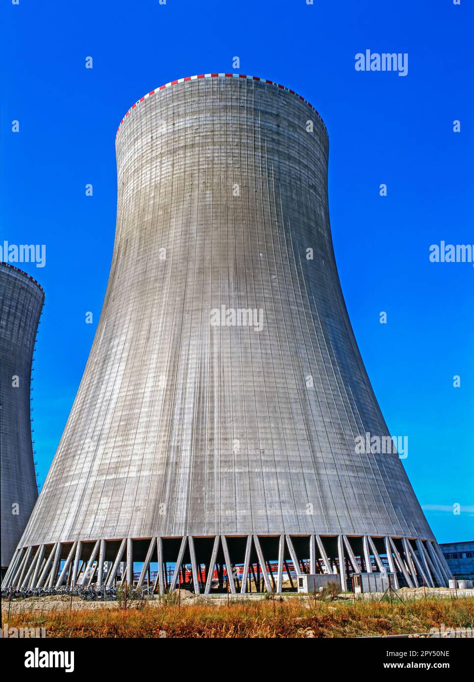 Cooling Tower in Nuclear Power Plant, Temelin, Czech Republic Stock ...