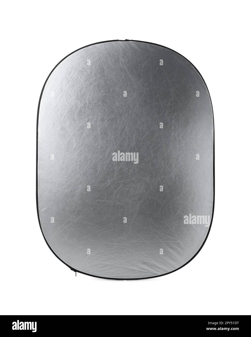 Studio reflector isolated on white. Professional photographer's ...