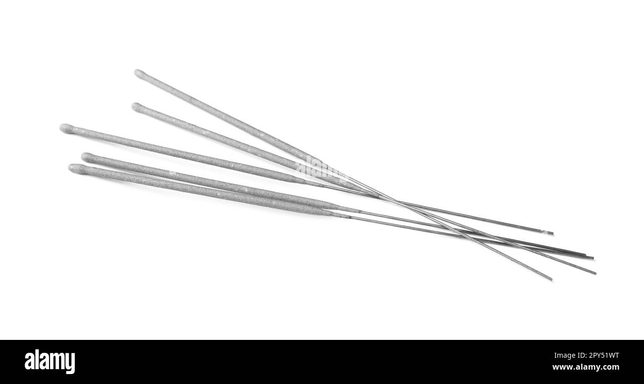 Many new sparkler sticks on white background Stock Photo - Alamy