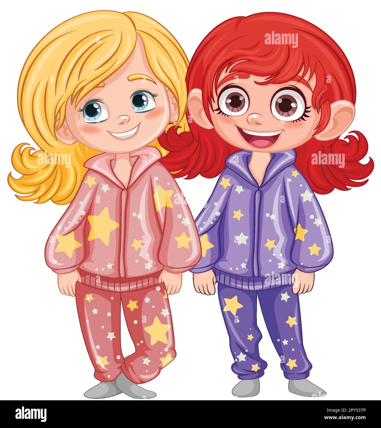 Cute cartoon character in pajamas illustration Stock Vector Image & Art ...