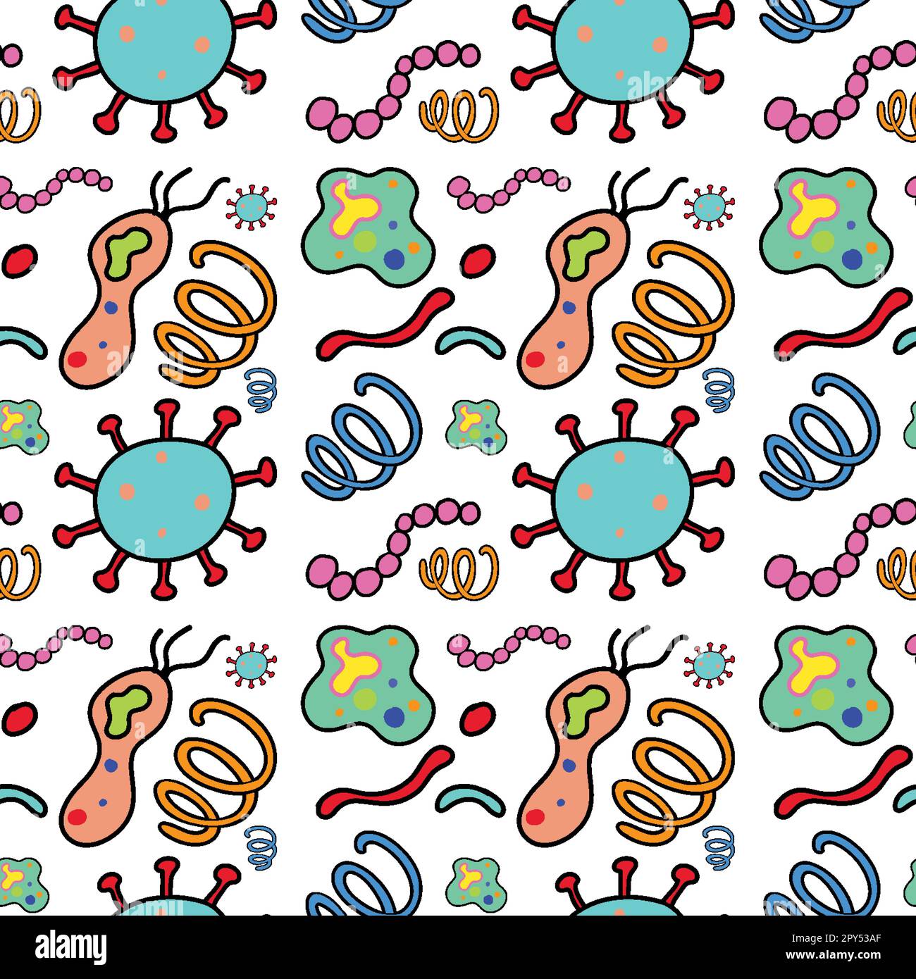 Seamless background science experiment Cut Out Stock Images & Pictures ...