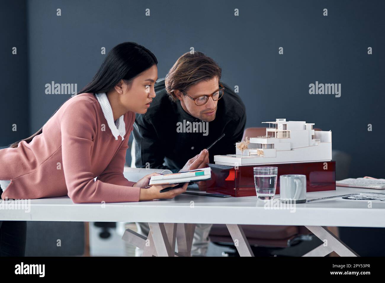 Weve both got the same idea in mind. two young architects working ...