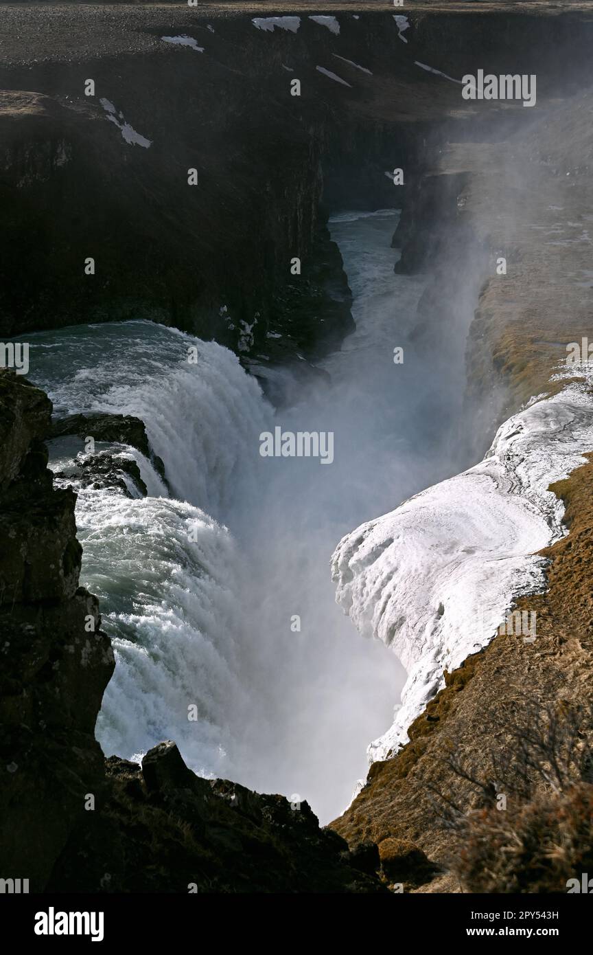 Gullfoss wasserfall in island hi-res stock photography and images - Alamy