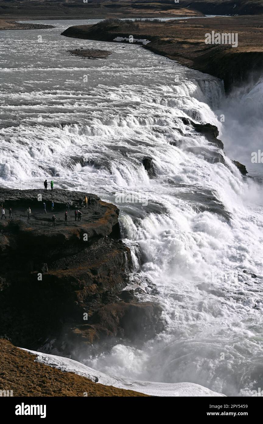 Gullfoss wasserfall in island hi-res stock photography and images - Alamy