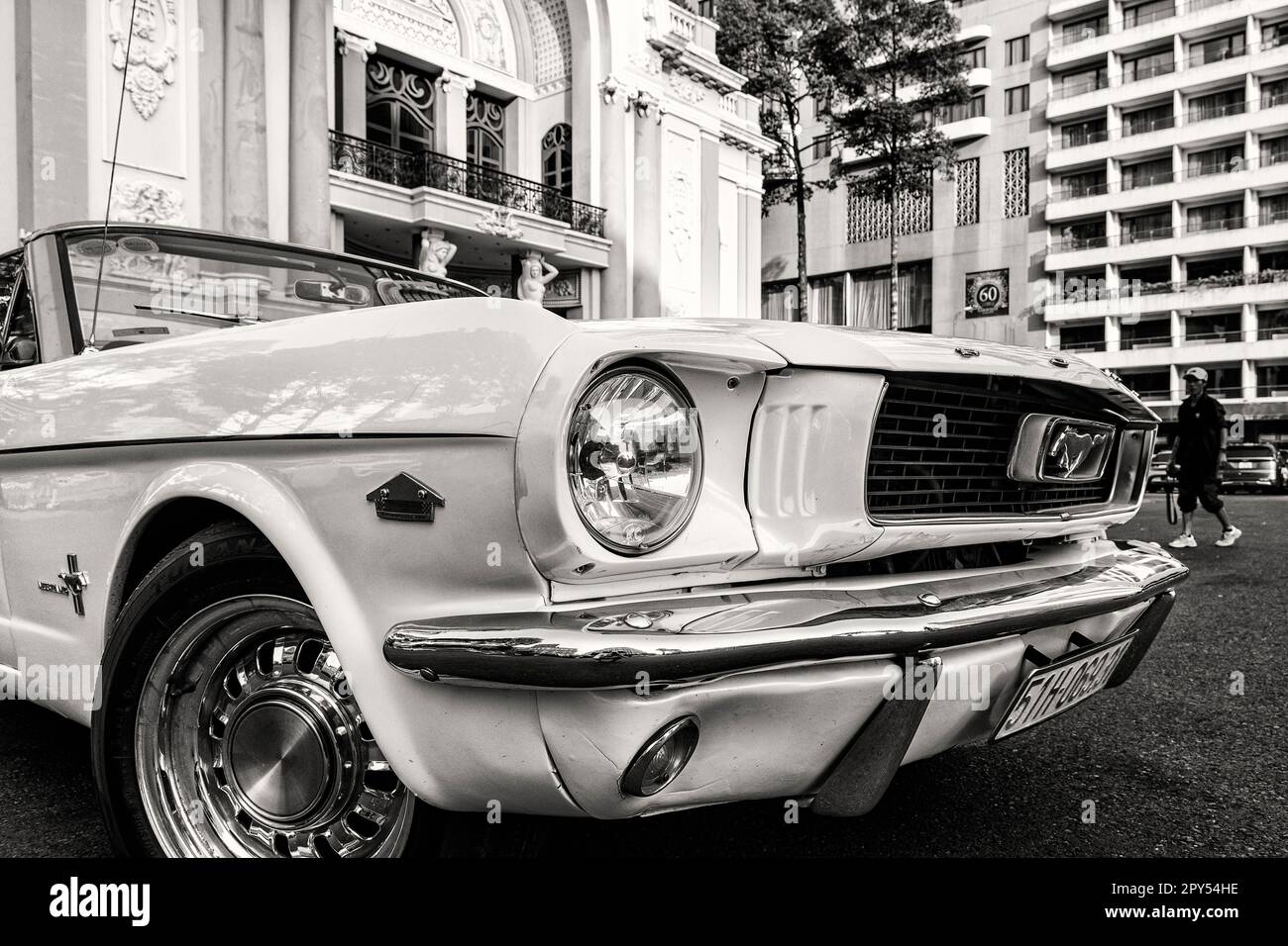 1967 Ford Mustang convertible used as wedding car outside Opera House ...