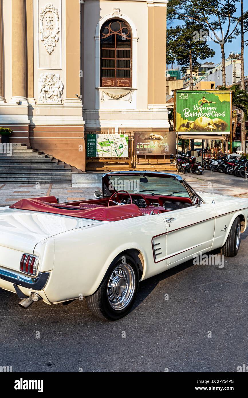 1967 Ford Mustang convertible used as wedding car outside Opera House ...