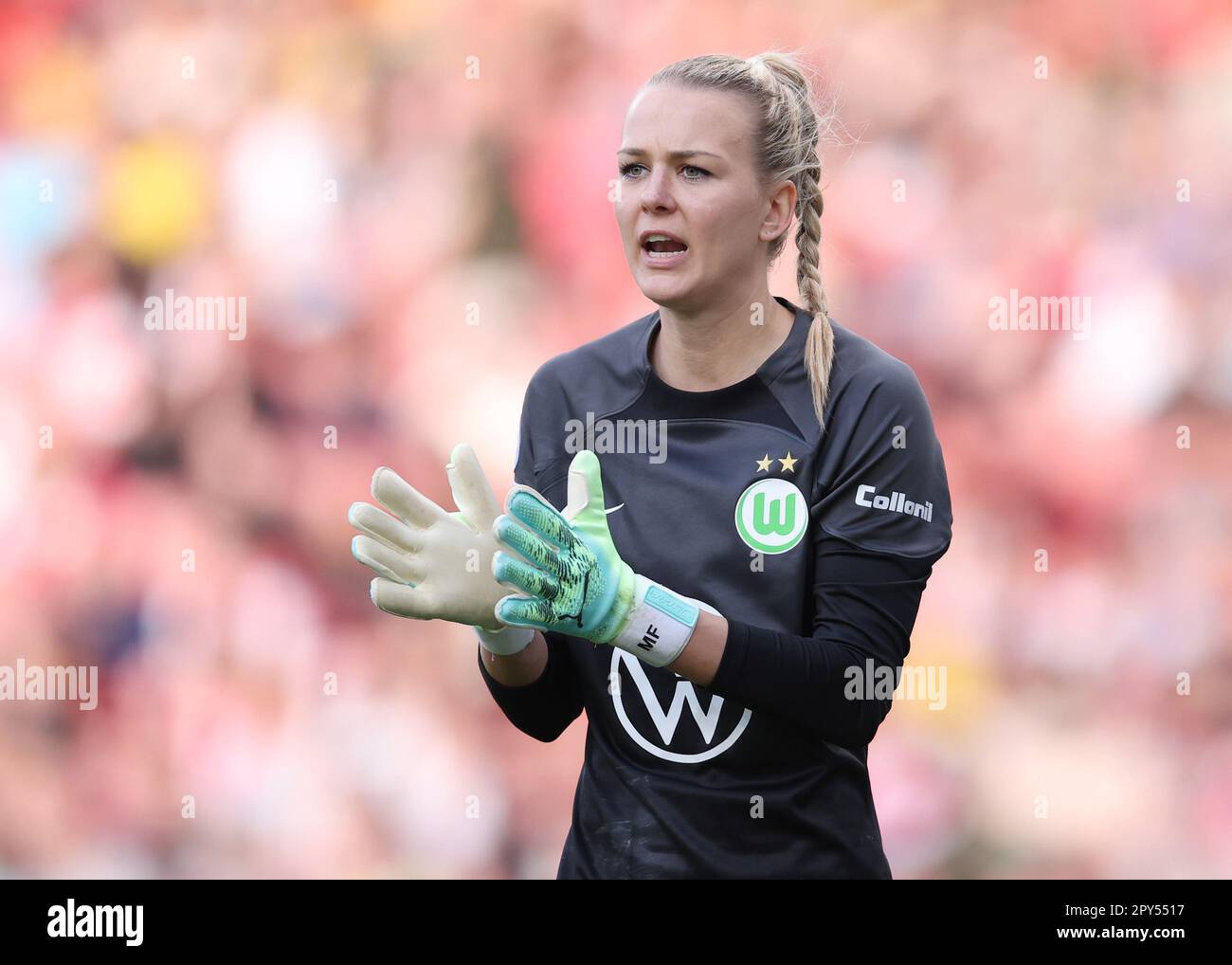 London, UK. 1st May, 2023. Merle Frohms of VfL Wolfsburg during the ...