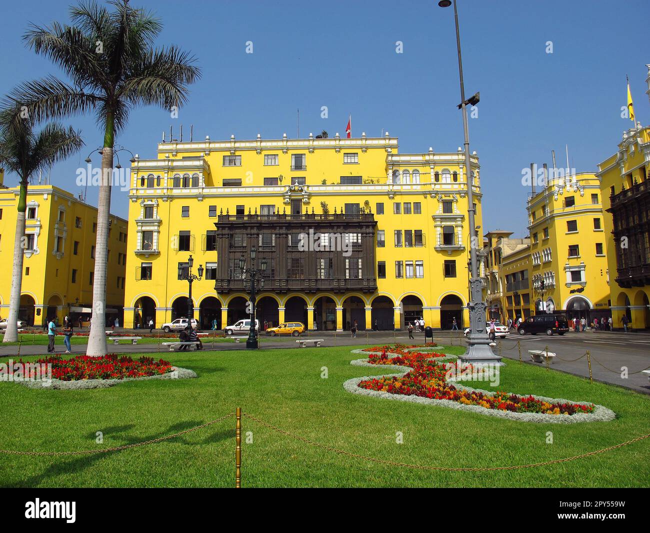 Lima / Peru - 30 Apr 20111: The vintage palace on Plaza de Armas, Plaza ...