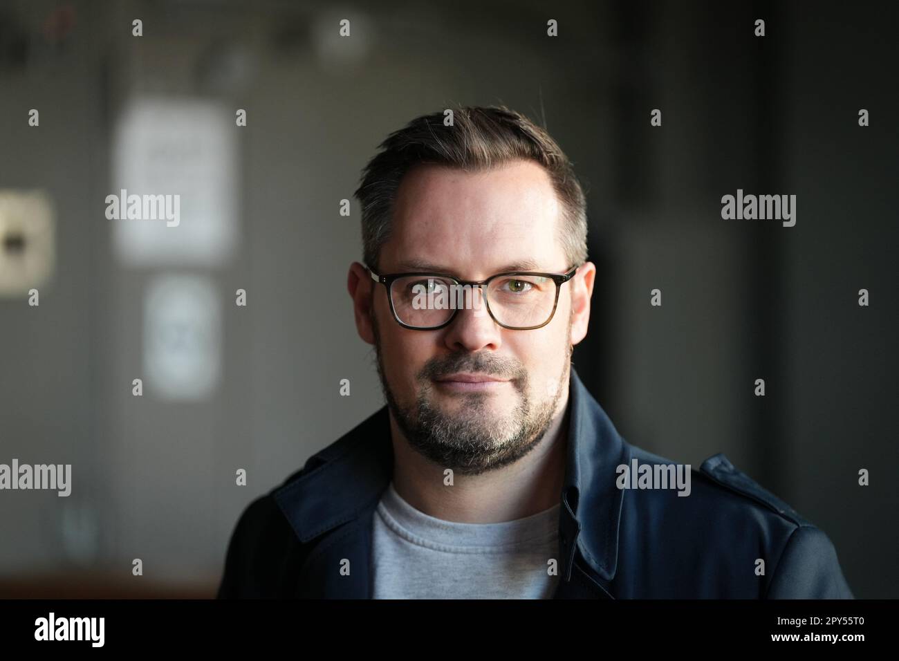 Potsdam, Germany. 27th Apr, 2023. Simon Urban, writer, photographed in ...