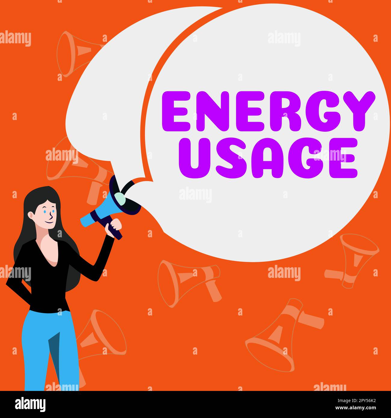 Text showing inspiration Energy Usage. Concept meaning Amount of energy ...