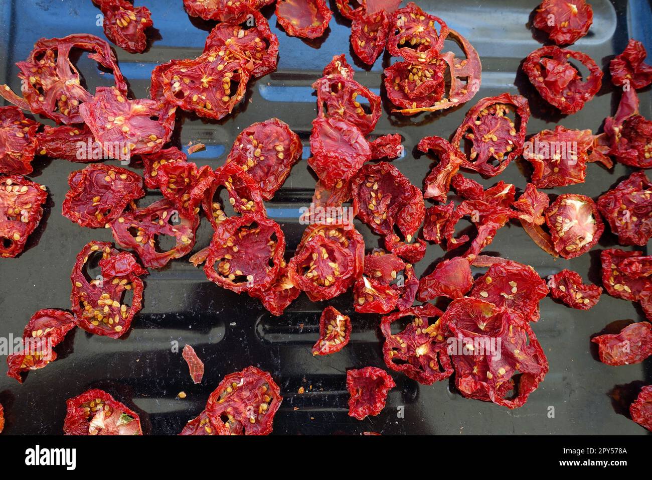 homemade sun-dried tomatoes,close-up organic dried tomatoes Stock Photo ...