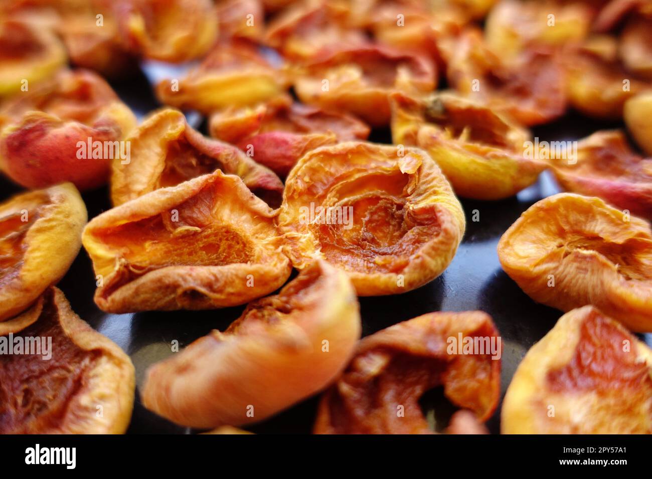 homemade apricot drying process, fruit drying process in summer, drying ...
