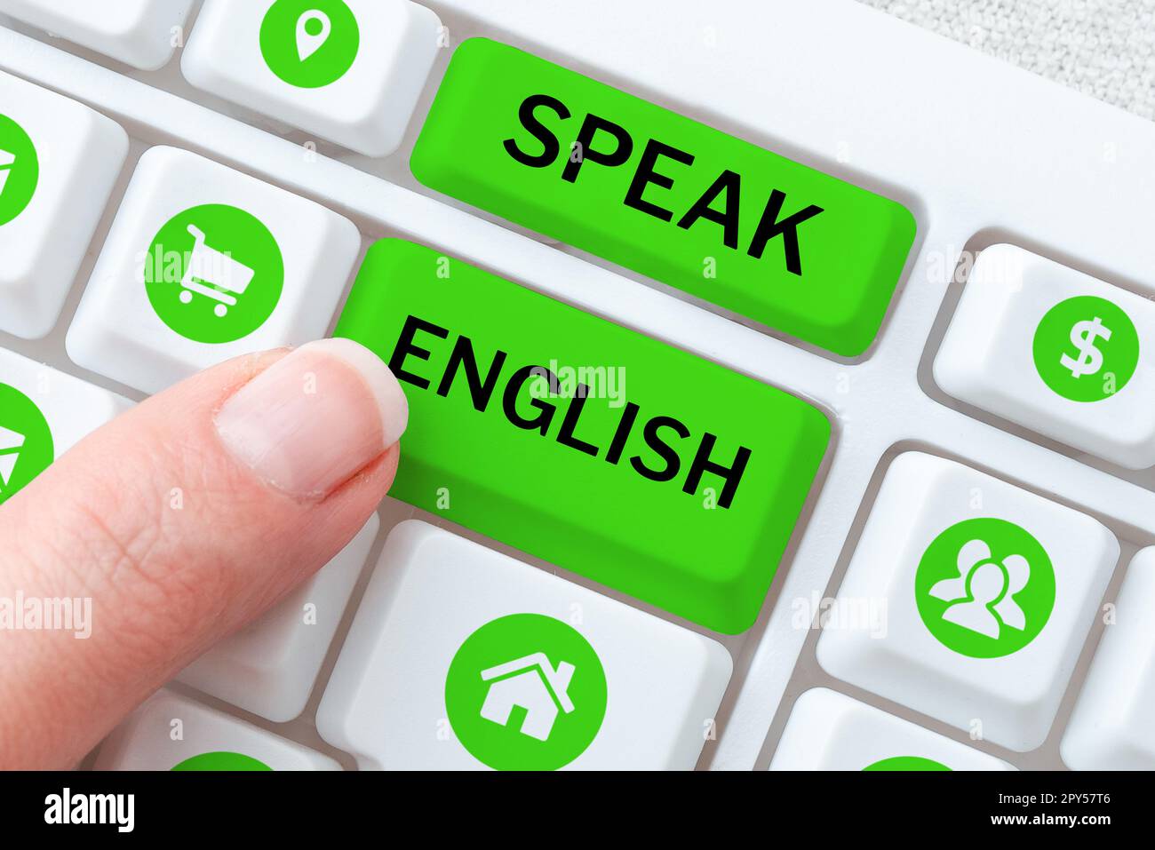 Sign displaying Speak English. Word for Study another Foreign Language ...