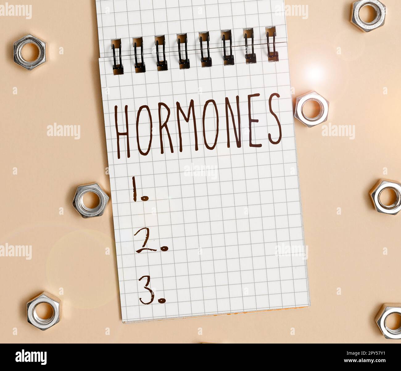 Hand writing sign Hormones. Business idea regulatory substance produced ...